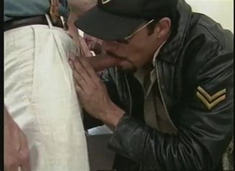 Raucous Daddies In Uniform Indulging In Nasty Cock Eating Orgy