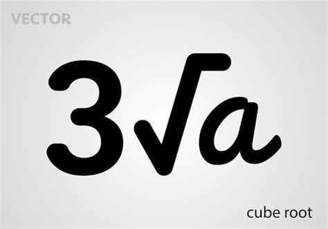 Premium Vector Mathematical Symbol Icon Cube Root Vector Illustration