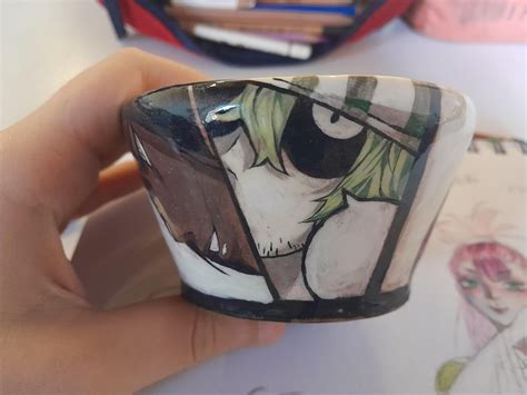 Silly Cup Done In Ceramics Class R Bleach