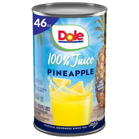 Dole® Canned 100 Pineapple Juice 46 Fl Oz Dole® Sunshine