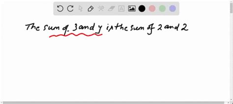 SOLVED The Sum Of X And 2 Is The Product Of 3 And 4 The Sum Of 3 And Y Is The Sum Of 2 And 2