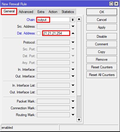 KONFIGURASI FIREWALL FILTER RULES