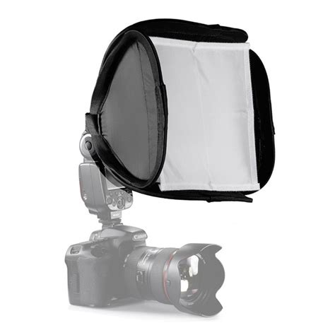 23 23cm photography flash softbox diffuser mini softbox kit camera photo foldable soft box flash