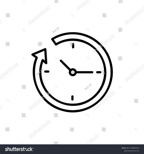 Editable Vector Graphics Time Clock Icons Stock Vector Royalty Free 2199497357 Shutterstock