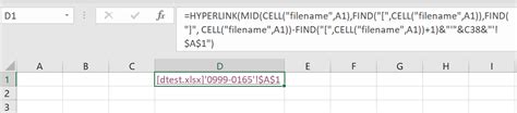 Excel Hyperlink Formula Not Working Despite Displaying Correct Address Stack Overflow