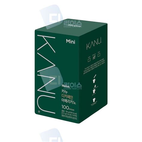 카누 미니 디카페인 아메리카노 100t Mini 블랙커피 홈플러스 택배배송