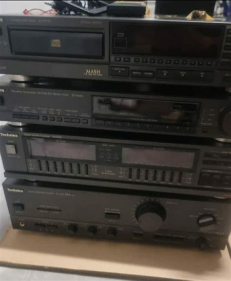 Technic Hi Fi System Set Come With Technic SU V470 Cd Player Spectrum Equalizer Tuner And