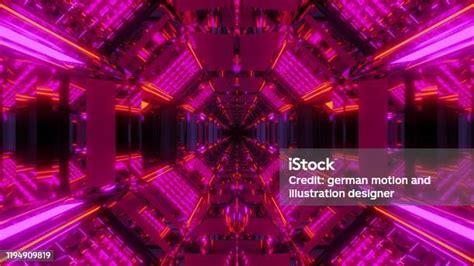 미래 공상 과학 터널 복도 멋진 반사와 끝없는 빛나는 조명 3d 일러스트 배경 벽지 0명에 대한 스톡 사진 및 기타 이미지 0명 3차원 형태 독일 Istock