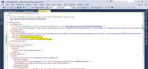 Web Config File Transformations