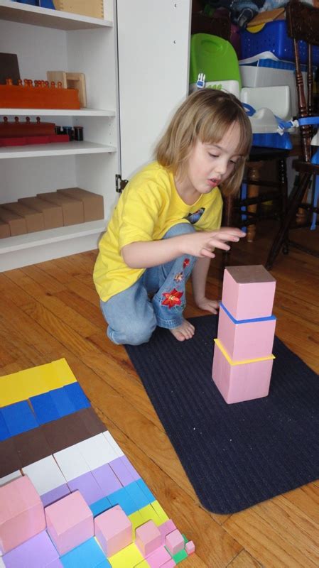 Montessori At Home Square Of Pythagoras Some Extentions