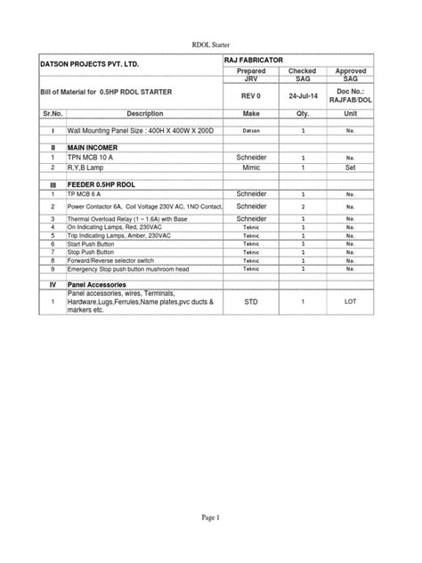 05hp Rdol Starter Control Panel Download Free Pdf Switch Electronics