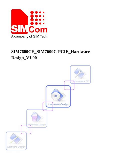 PDF SIM7600CE SIM7600C PCIE Hardware Design V1 PDF FileSIM7600CE SIM7600C PCIE Hardware