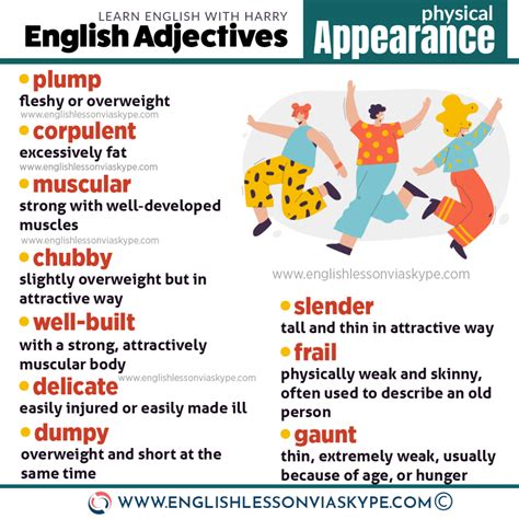 Adjectives To Describe Physical Appearance Artofit