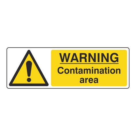 Warning Contamination Area Sign Landscape