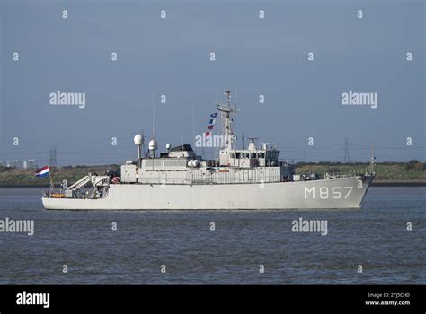 Hnlms Makkum Is A Royal Netherlands Navy Tripartite Class Minesweeper