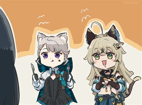 Jane Doe Lynette And Kirara Genshin Impact And More Drawn By Xinzoruo Danbooru