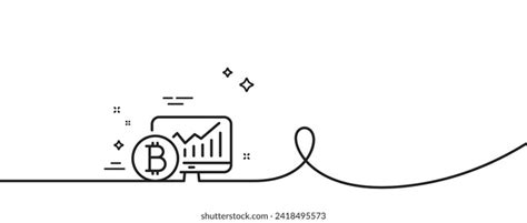Charts Statistics Line Icon Continuous One Stock Vector Royalty Free 2428192509 Shutterstock