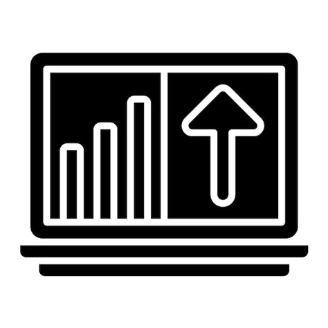 Premium Vector Clickstream Analysis Glyph Solid Black Illustration