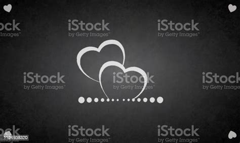 벡터 일러스트 레이 션의 2 개의 흰색 검은 그런 지 위에 겹치는 마음 색상 텍스트 복사 공간으로 오래 된 배경 거친에 대한 스톡 벡터 아트 및 기타 이미지 Istock