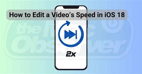 How To Edit A Videos Speed In Photos App On IOS 18 The Mac Observer