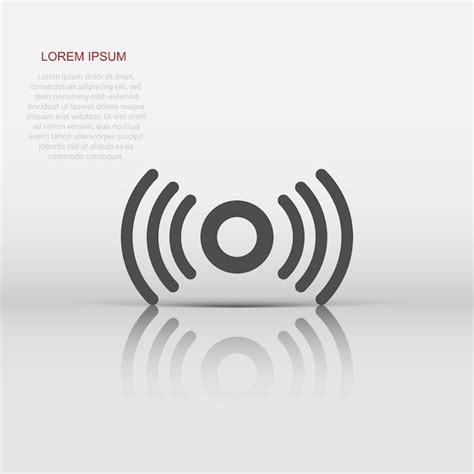 Premium Vector Motion Sensor Icon In Flat Style Sensor Waves Vector Illustration On White