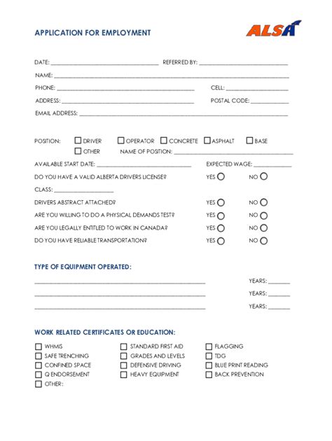 Fillable Online Sample Job Application 1 My Erc Fax Email Print