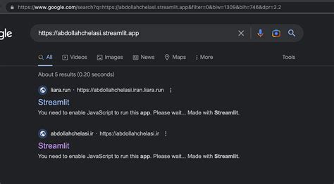 You Need To Enable Javascript To Run This App Using Streamlit Streamlit