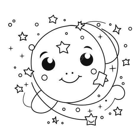 페이지 개요 스케치 드로잉을 색칠 별과 달 모양의 귀여운 만화 지구 벡터 별자리 그리기 별자리 개요 별자리 스케치 PNG