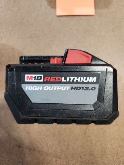 Milwakee M18 Red Lithium High Output Hd 120 Battery Metzger Property