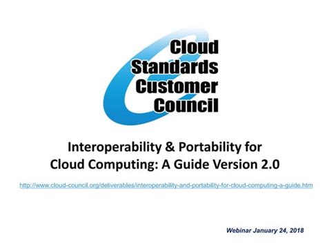 Interoperability And Portability For Cloud Computing A Guide V2 0 Ppt