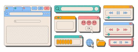 Retro Ui Element Images Free Download On Freepik
