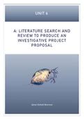 BTEC Applied Science Unit 6 Assignment A Unit 6 Investigative Project Stuvia UK