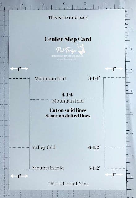 Center Step Card Template For Diy Holiday Cards How To Make A Step