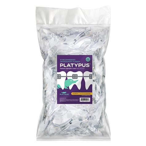 Platypusco Platypus Ortho Flosser Patient Sampler 75 Bag Of 3 Ea