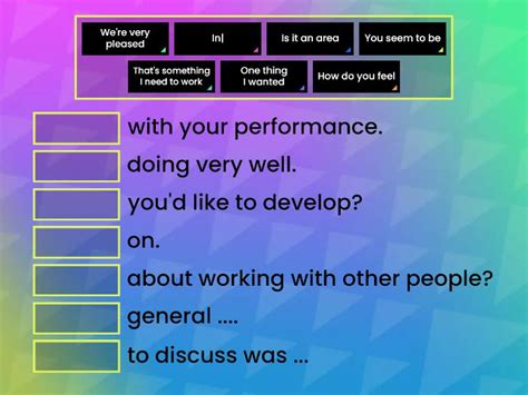 Unit 15 Matching Expressions Match Up