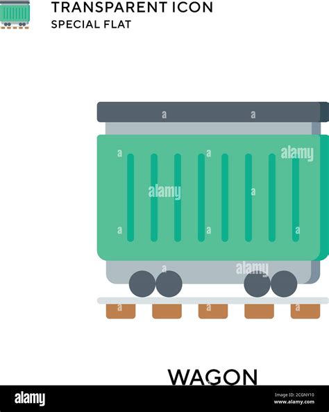 Wagon Vector Icon Flat Style Illustration Eps 10 Vector Stock Vector