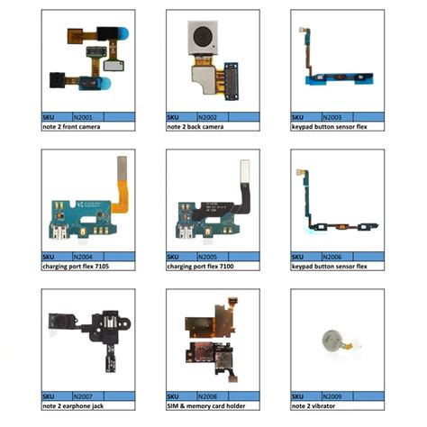 Mobile Phone Flex Cable Lcd Screen Testing Flex Cable For Samsung Galaxy Note N Extend