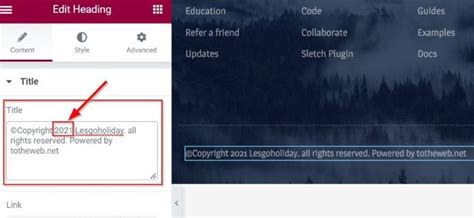 How To Display The Copyright Year Dynamically In Elementor Wppagebuilders