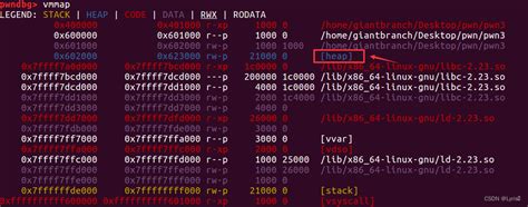 Gdb堆调试示例gdb Vmmap Csdn博客