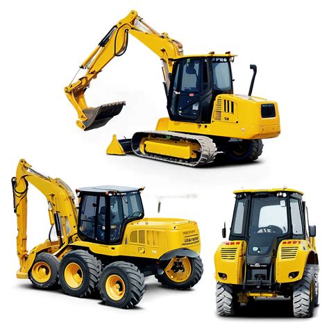 Download Backhoe Loader On The Road Png Spc