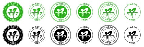 플라스틱이 없습니다 100 생분해성 및 퇴비화 아이콘 둥근 녹색과 검은색 기호 정보 레이블입니다 벡터 그림입니다 0에 대한 스톡 벡터 아트 및 기타 이미지 Istock