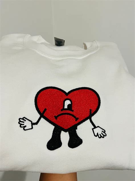 Bad Bunny Sweater Bad Bunny Embroidery Bad Bunny Embroidered Bad Bunny