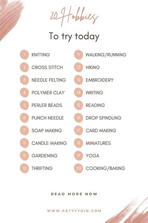 20 Hobbies To Try Today Easy Hobbies Hobbies To Try New Things To Learn