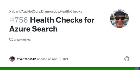 health checks for azure search · issue 756 · xabaril aspnetcore