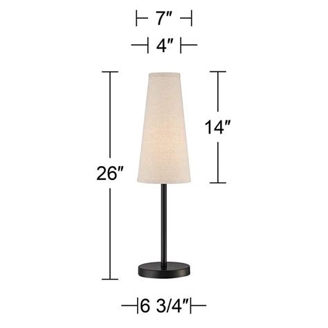 360 Lighting Snippet 26 High Espresso Bronze Accent Table Lamp