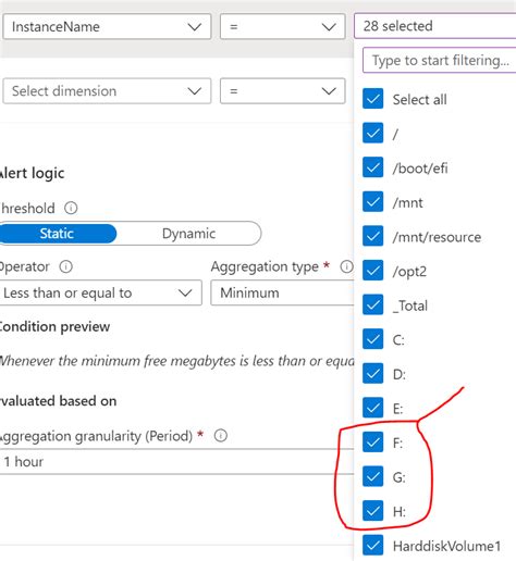 Vm Free Disk Space Percentage Warning Microsoft Qanda