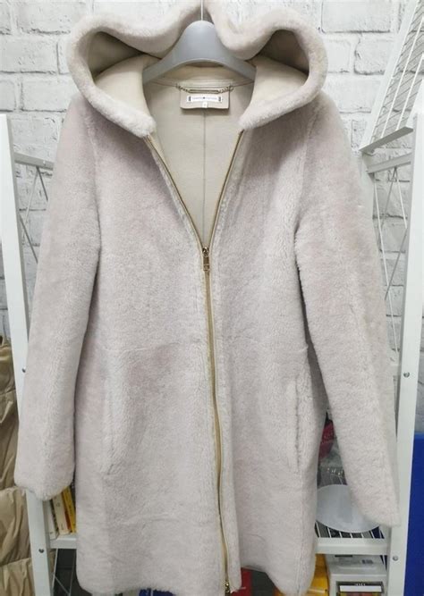 타미힐피거 여성코트 천연양가죽 모피코트 롱자켓 중기장 후드코트 명품코트자켓사이즈55 Aa20