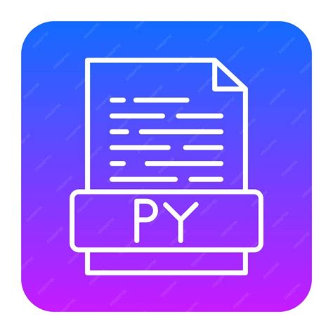 Premium Vector Python File Vector Illustration