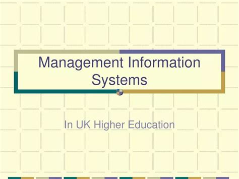PPT Management Information Systems PowerPoint Presentation Free Download ID 636690