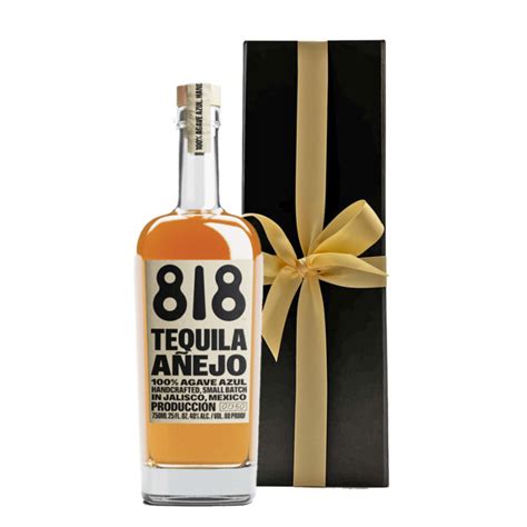 818 Anejo Tequila In Premium Black T Box